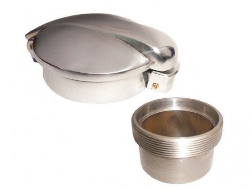 2" Monza Alloy Petrol Tank Fuel Flip Cap With Filler Neck Cafe Racer ...