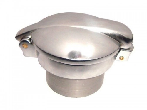 2" Monza Alloy Petrol Tank Fuel Flip Cap With Filler Neck Cafe Racer ...