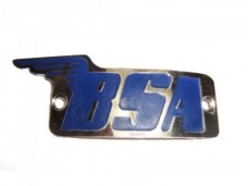BSA MOTORCYCLE TANK BADGE MONOGRAMS BLUE