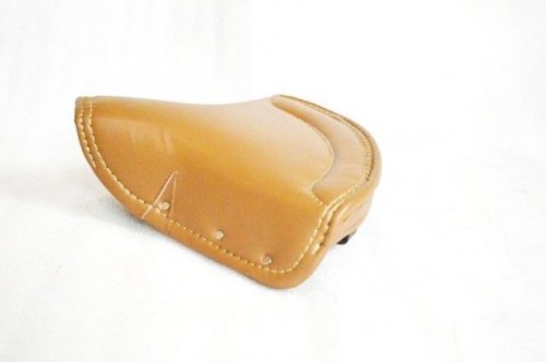 BSA TRIUMPH NORTON MATCHLESS LYCETT RIDER SOLO TAN COLOR LEATHER SEAT ...