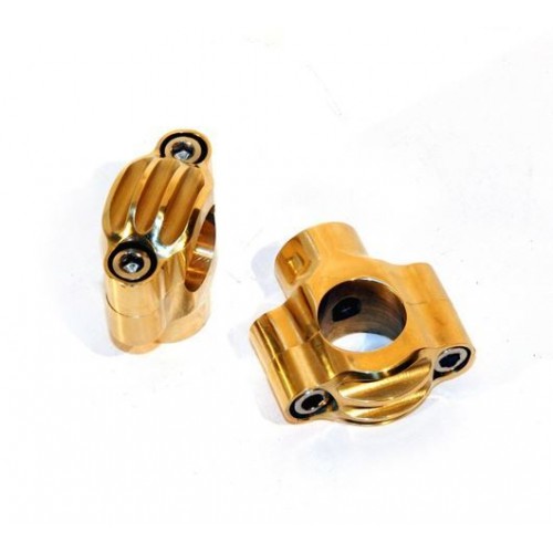 OLD SCHOOL FINNED SOLID BRASS RISER RISERS HARLEY BOBBER CHOPPER ...