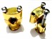 CUSTOM CHOPPER BOBBER 7/8" HANDLEBAR 1" BRASS RISERS OLD SCHOOL VINTAGE ...