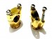 CUSTOM CHOPPER BOBBER 7/8" HANDLEBAR 1" BRASS RISERS OLD SCHOOL VINTAGE ...