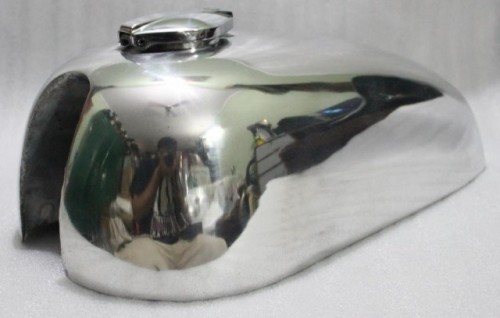 NORTON COMMANDO HI-RIDER ALUMINIUM ALLOY GAS FUEL PETROL TANK POLISHED